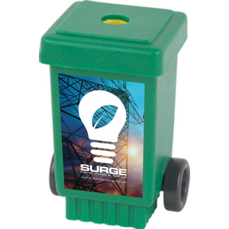 Recycled Wheelie Bin Pencil Sharpener | DigitalBlanks